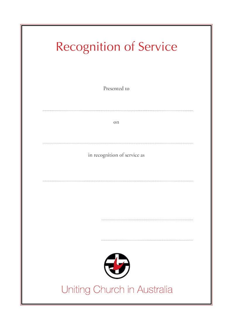Recognition of service certificate | Wayzgoose